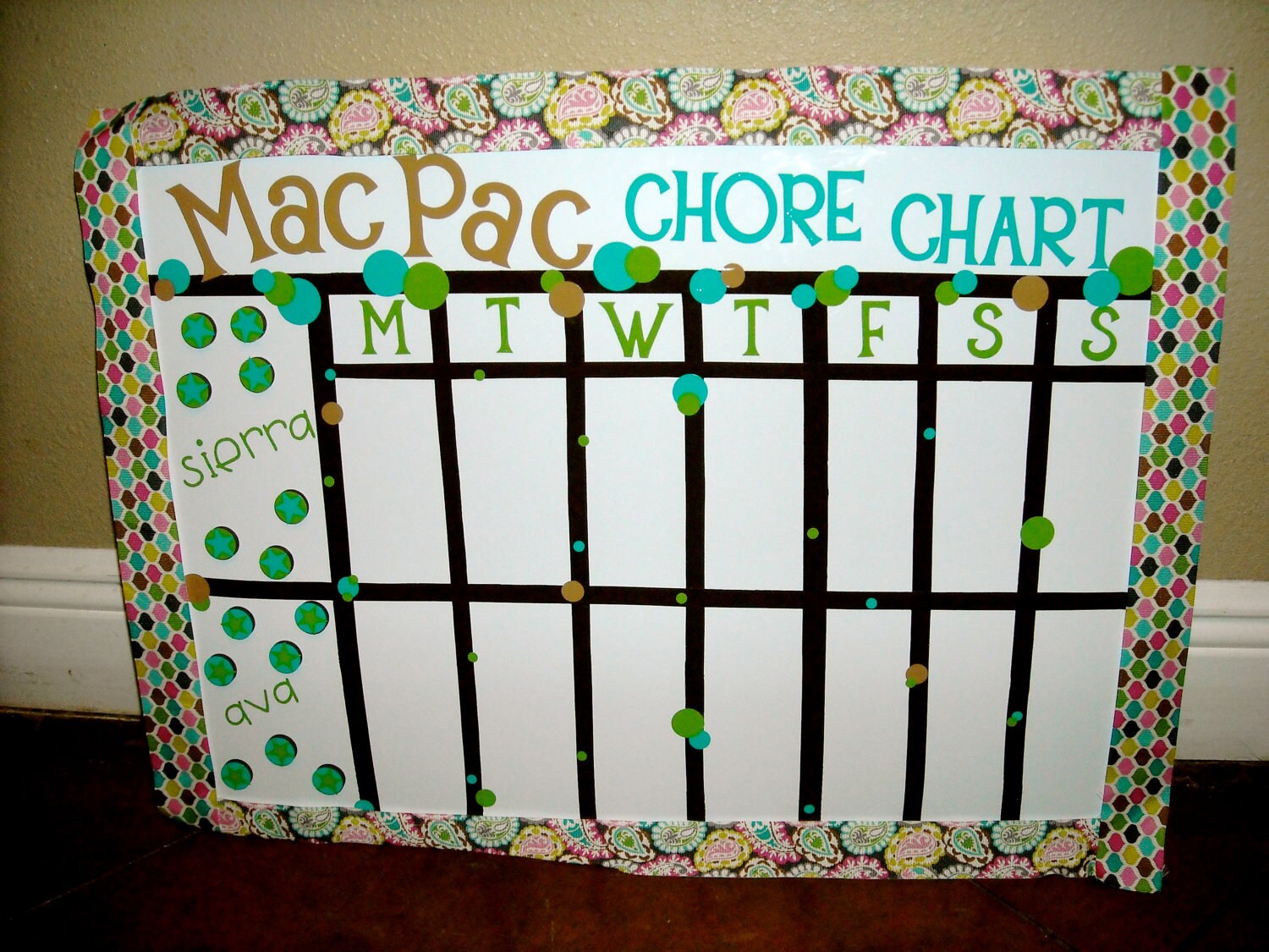 Personalized Chore Chart | Etsy