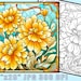Marigold Flower Stained Glass Pattern Print Download Digital Art ...