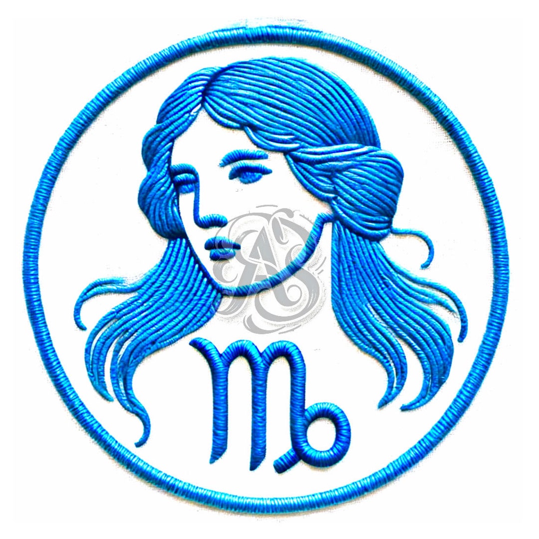 Zodiac Virgo Hand Embroidery Pattern Print DIY Hand Embroidery JPG ...