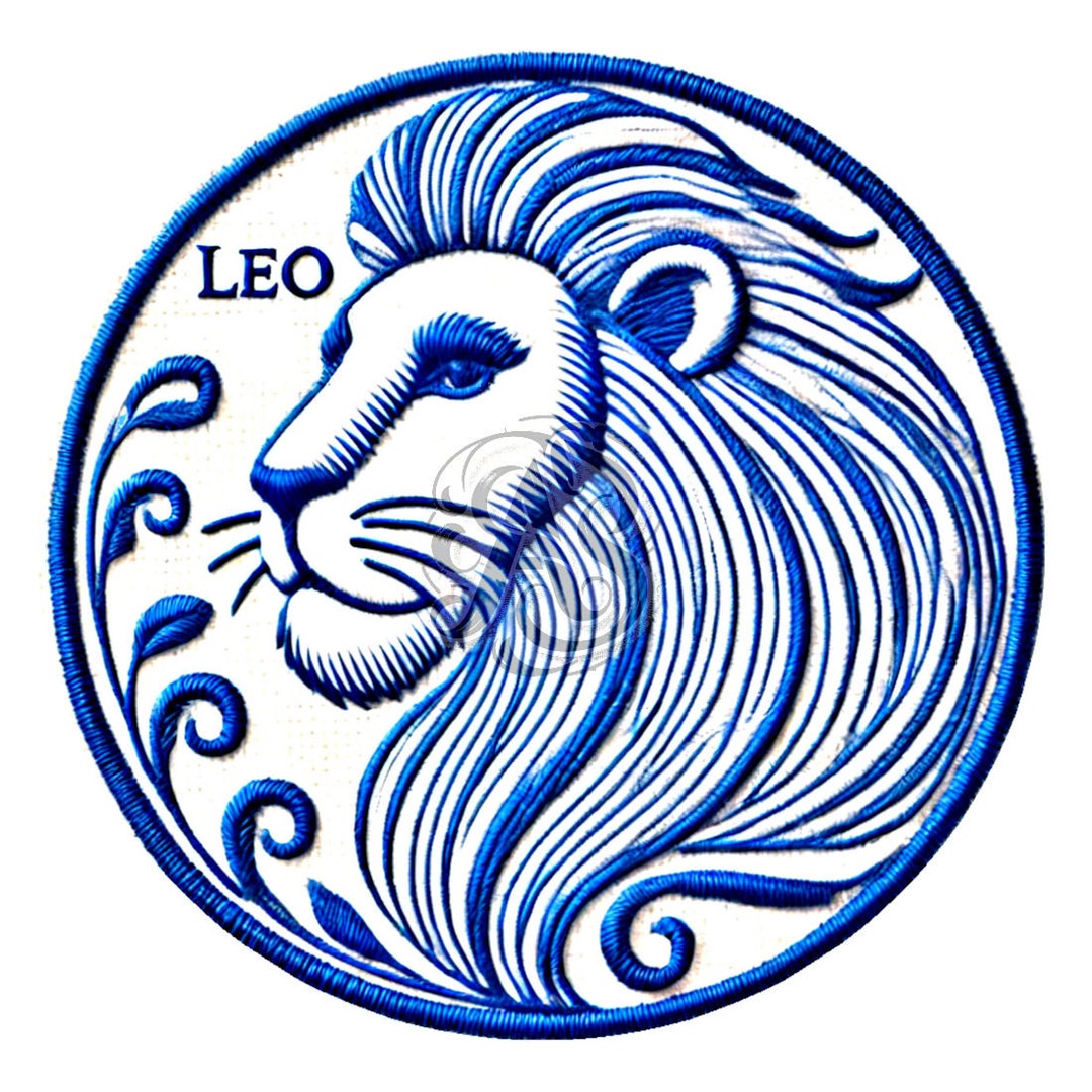 Zodiac Leo Hand Embroidery Pattern Print DIY Hand Embroidery JPG ...
