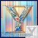Floral Initial Letter Y Stained Glass Style Print, Download Digital JPG ...