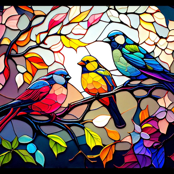 Color Stained Glass - Etsy