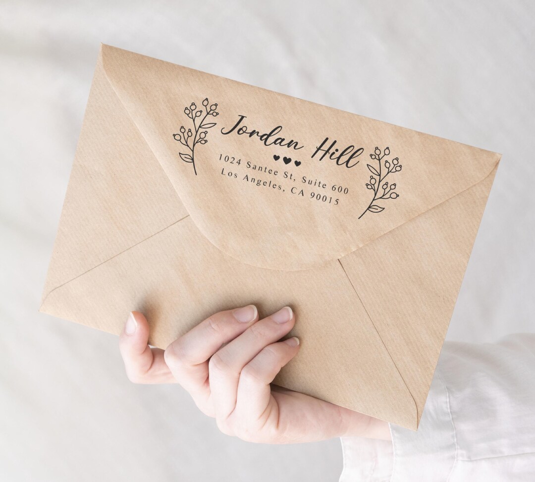Custom Return Address Stamp, Self-inking Stamp, Address Stamp ...