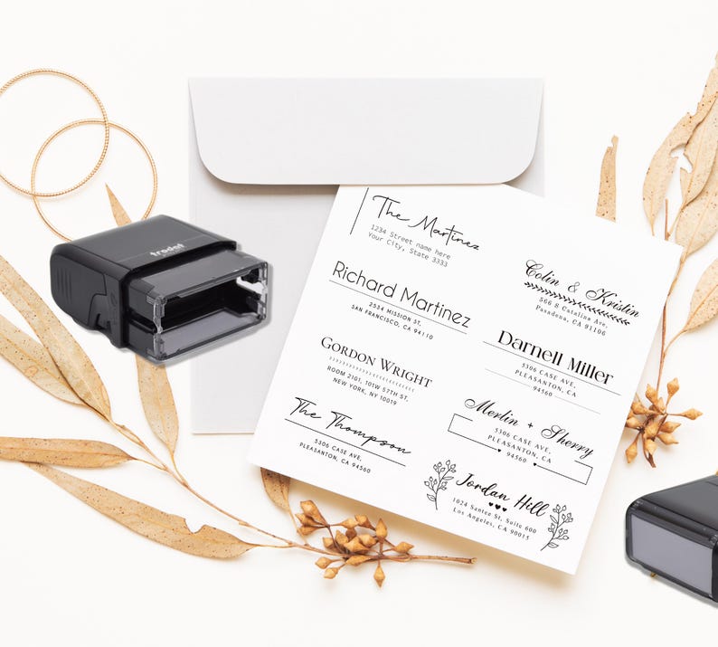 Custom Return Address Stamp, Self-inking Stamp, Address Stamp ...