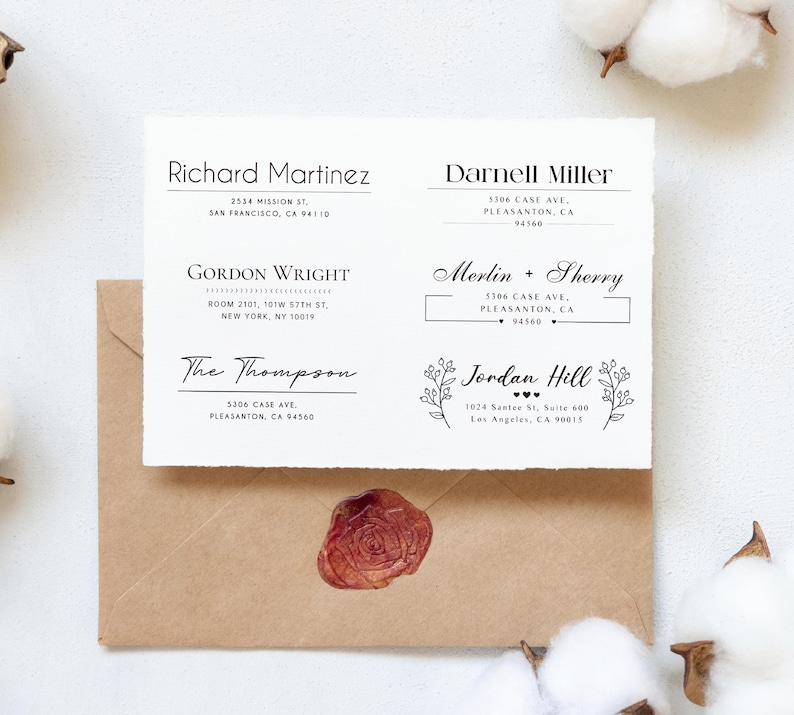 Custom Return Address Stamp, Self-inking Stamp, Address Stamp ...