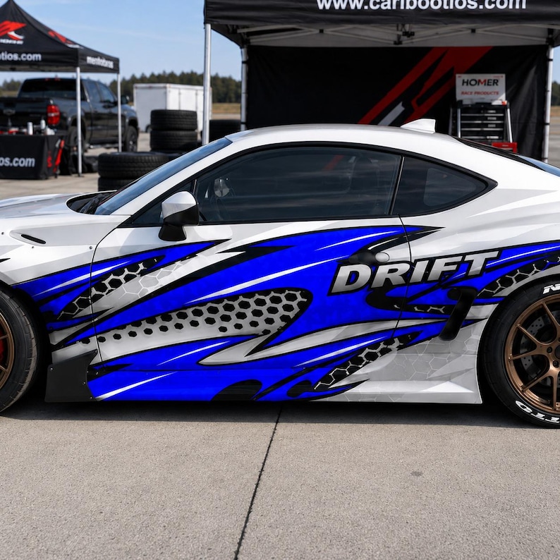 JDM Drift Car Wrap Kit – Aggressive Racing Livery Decals for Tuner ...