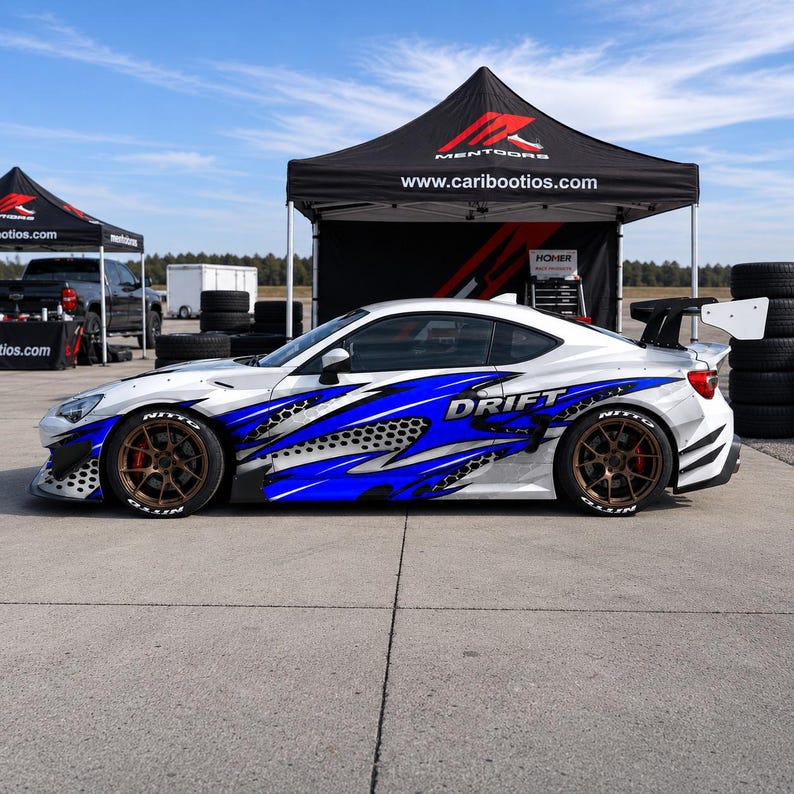 JDM Drift Car Wrap Kit – Aggressive Racing Livery Decals for Tuner ...