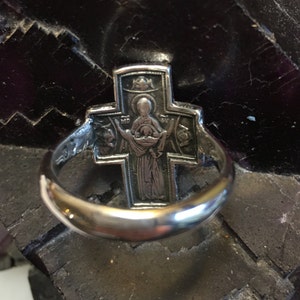 Russian ORTHODOX Cross Ring, Greek Orthodox Cross, Mens Ring, Womans ...