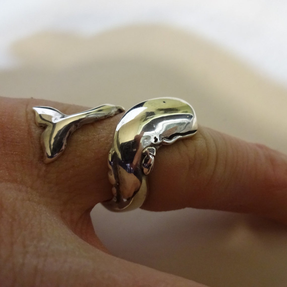 SPERM WHALE RING Sizes 6-11 Whale Jewelry Whales Ocean - Etsy