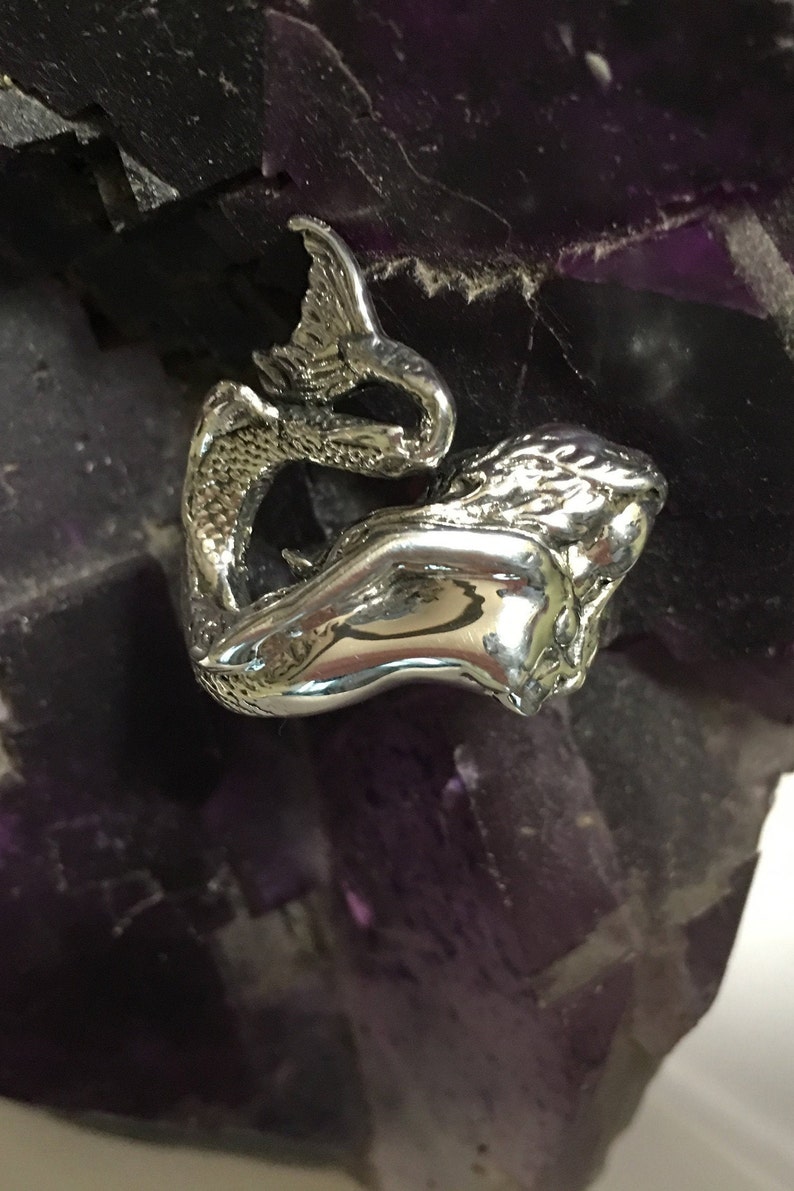 Large MERMAID RING Siren Ring Mermaid Jewelry Mermaids - Etsy