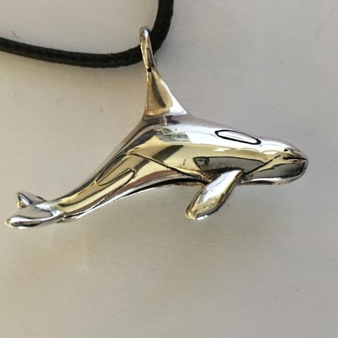 LARGE ORCA PENDANT Free Shipping in America. Ships Immediately, Killer ...