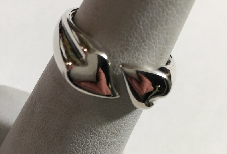 2 HEART RING Available in Sizes 5 9 Heart Jewelry Heart - Etsy