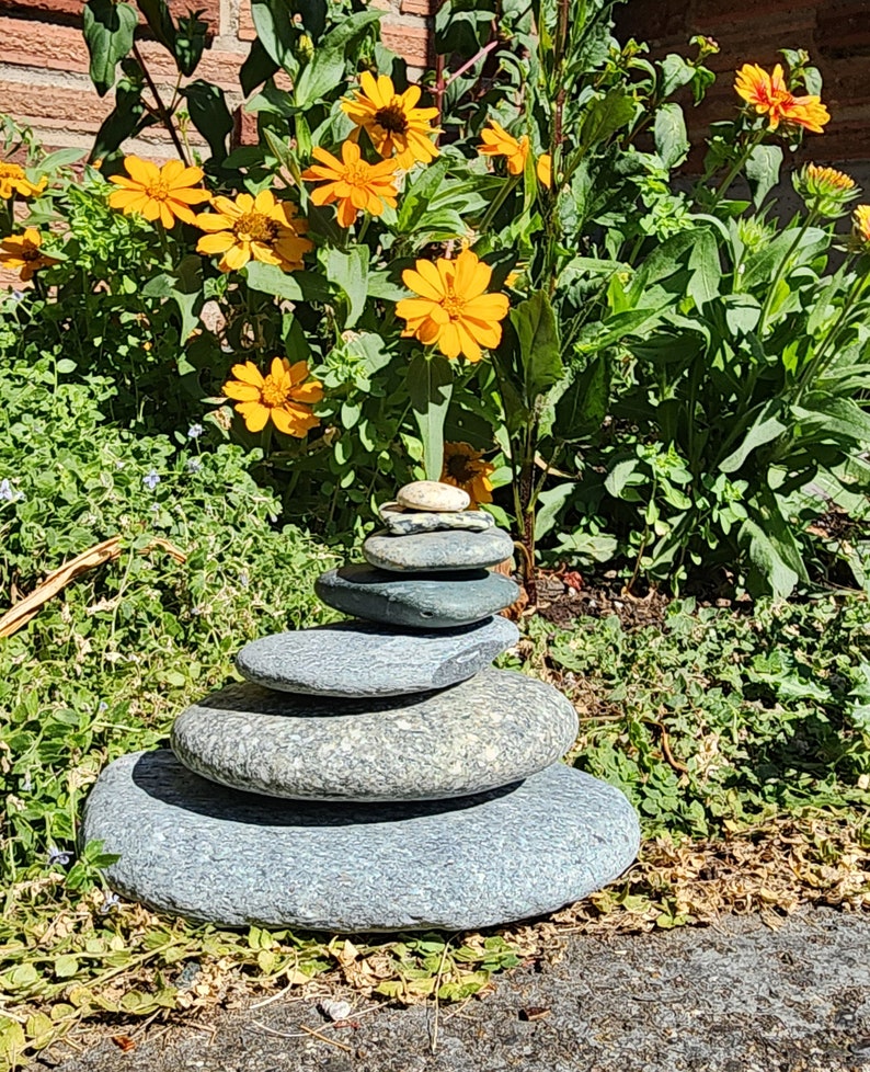 Large Unique Sea Stone Stack 9 Varied Natural Beach Rocks Garden Art ...