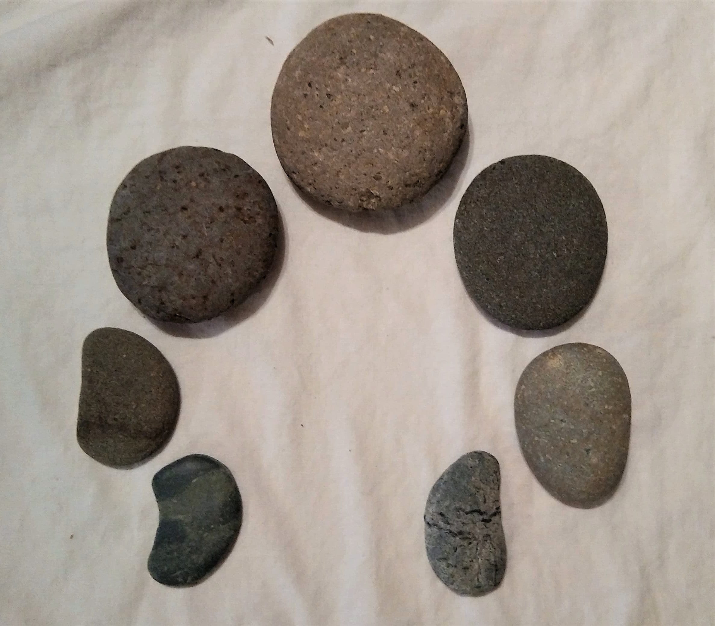 MOON PHASES Natural Beach Stones Moon Shapes Celestial Art Luna Love ...