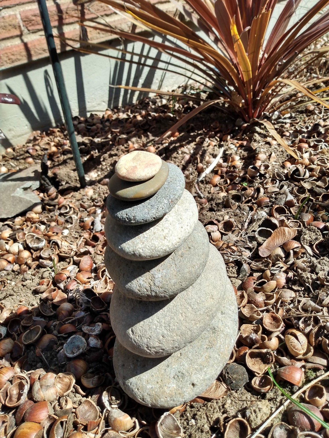 Large Stone Stack 7 Natural Ocean and River Rocks Memorial - Etsy