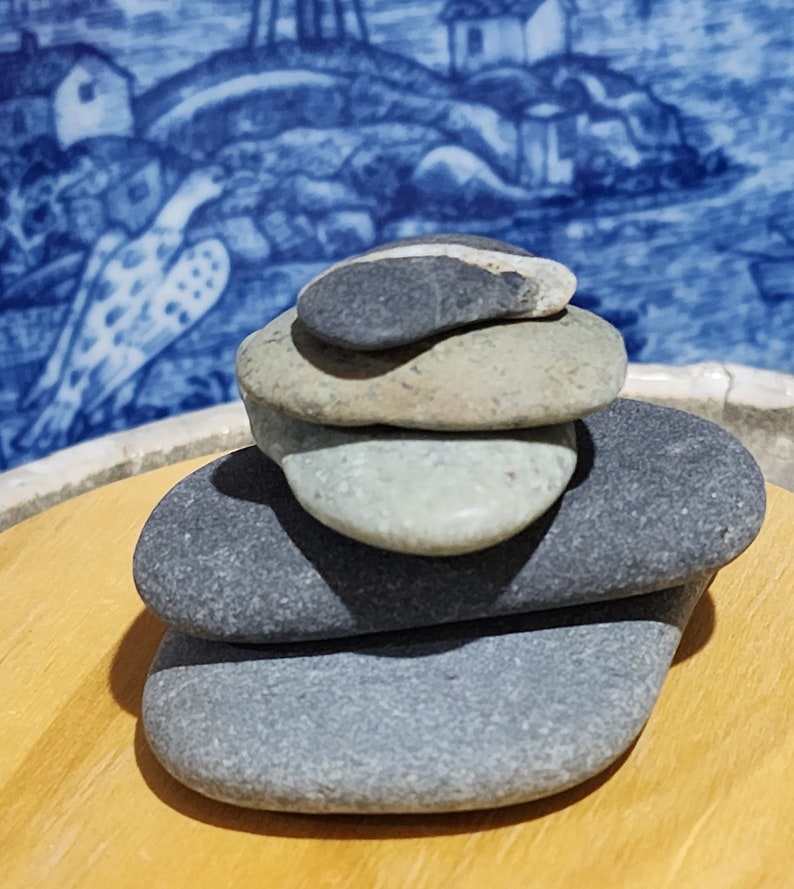 Very Pretty Beach Stone Stack 7 Natural Ocean Rocks Sea Green - Etsy