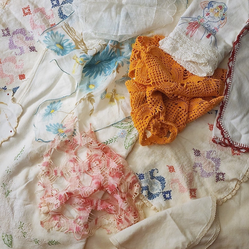 Upcycled Vintage Linens - Etsy