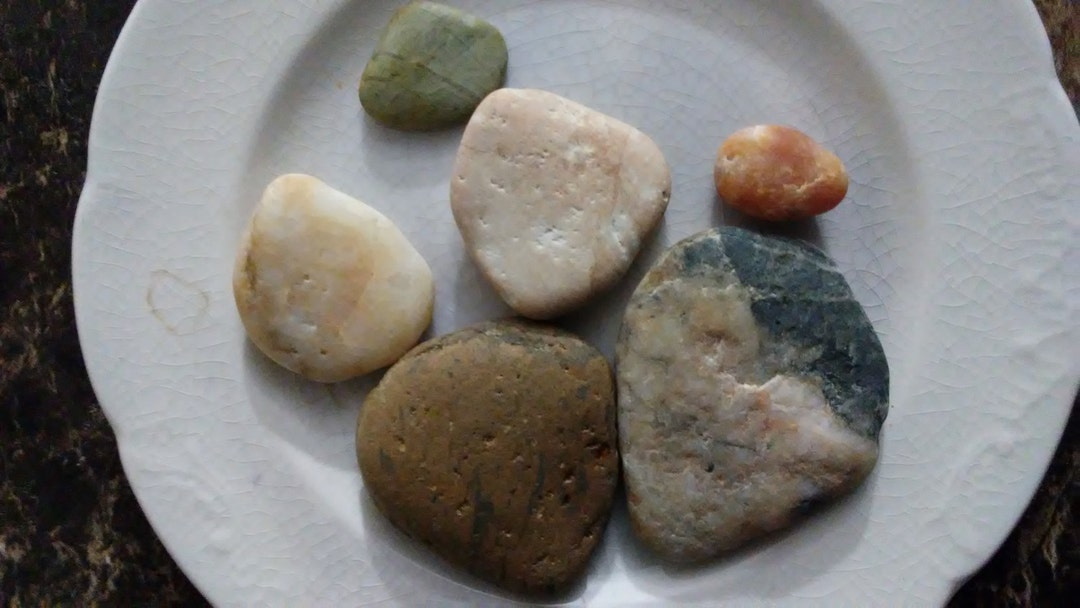 Pretty Triangular Beach Stone Stack 6 Natural Ocean Rocks Zen - Etsy UK