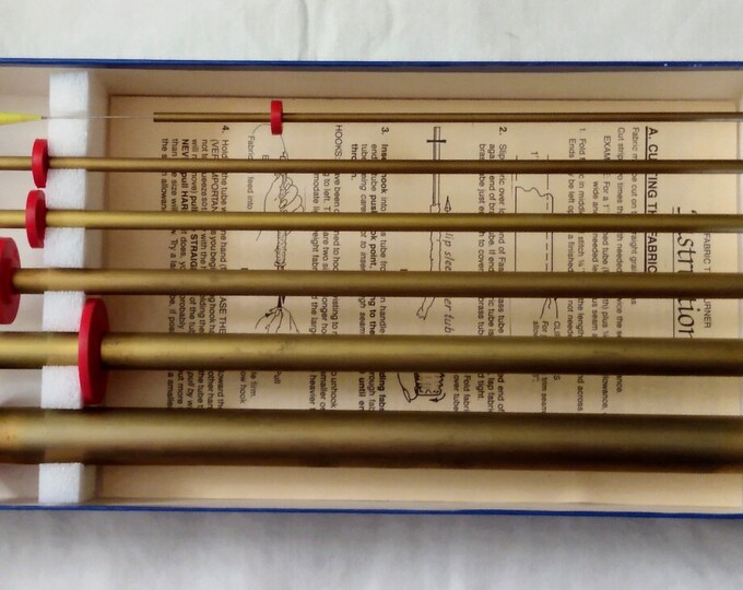 Fasturn Fabric Tube Turning System Vintage Sewing Crafting Crowning ...