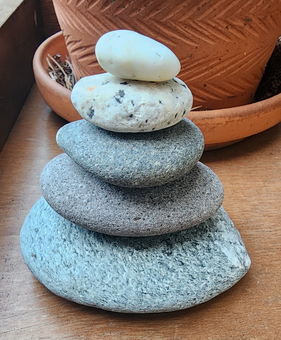 Charming Natural Beach Stone Stack - Etsy