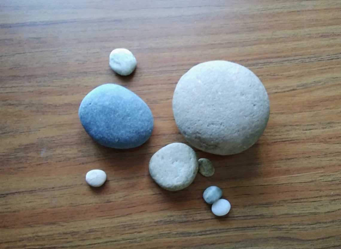 Large Chubby Stone Stack 5 8 Natural Ocean and River Rocks - Etsy