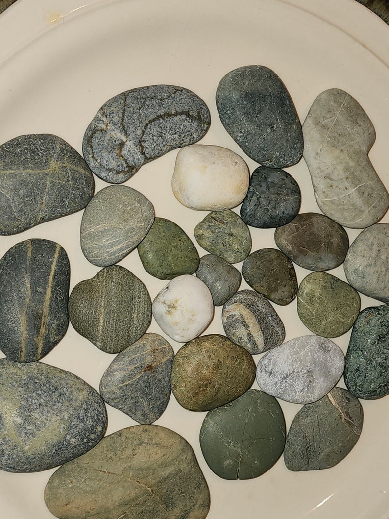 25 Ocean Stones Natural Zen Beach Homes Spa Alter Garden - Etsy