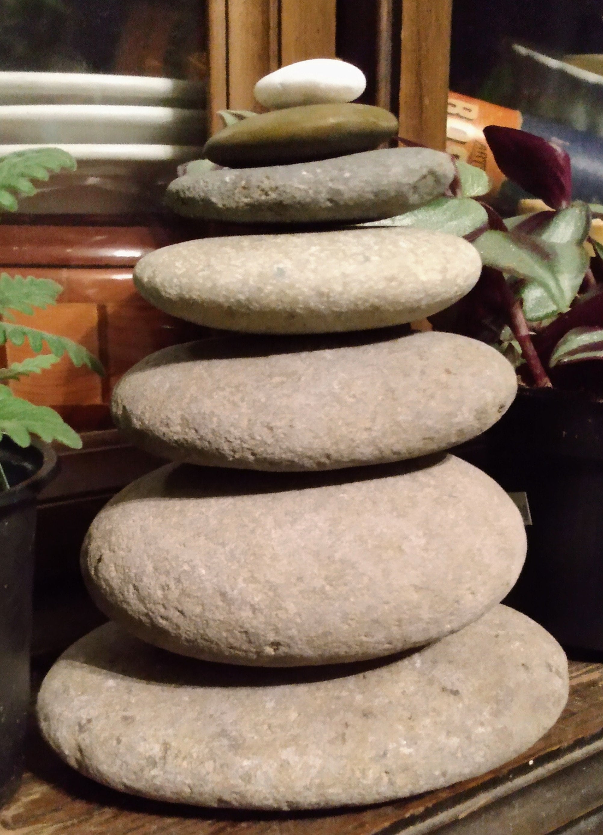 Large Stone Stack 7 Natural Ocean and River Rocks Memorial Stones ...
