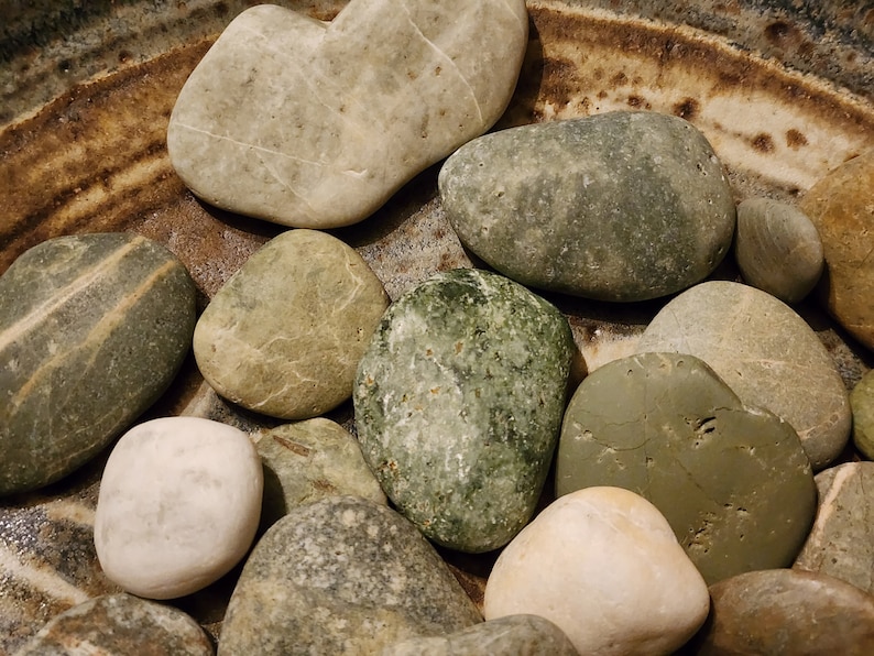 25 Ocean Stones Natural Zen Beach Homes Spa Alter Garden Birdbath ...