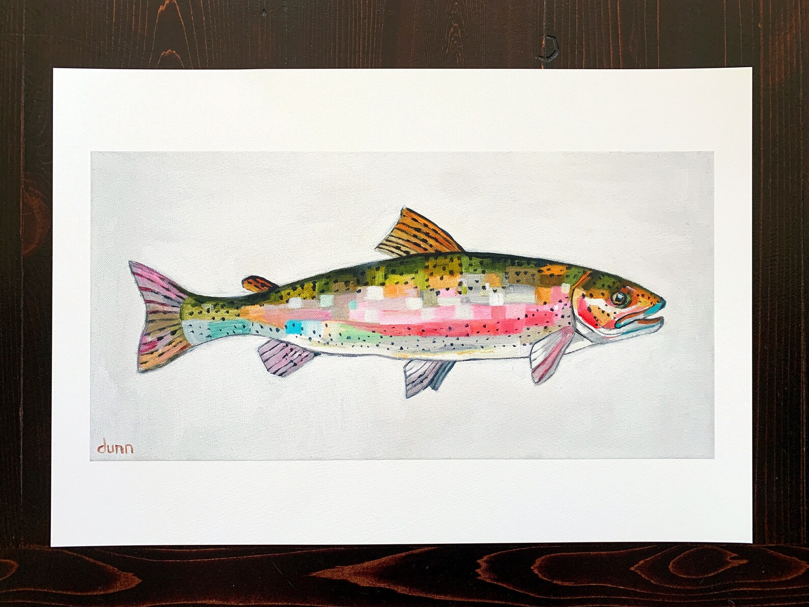 RAINBOW TROUT Archival Print of Original Fish Painting | Etsy