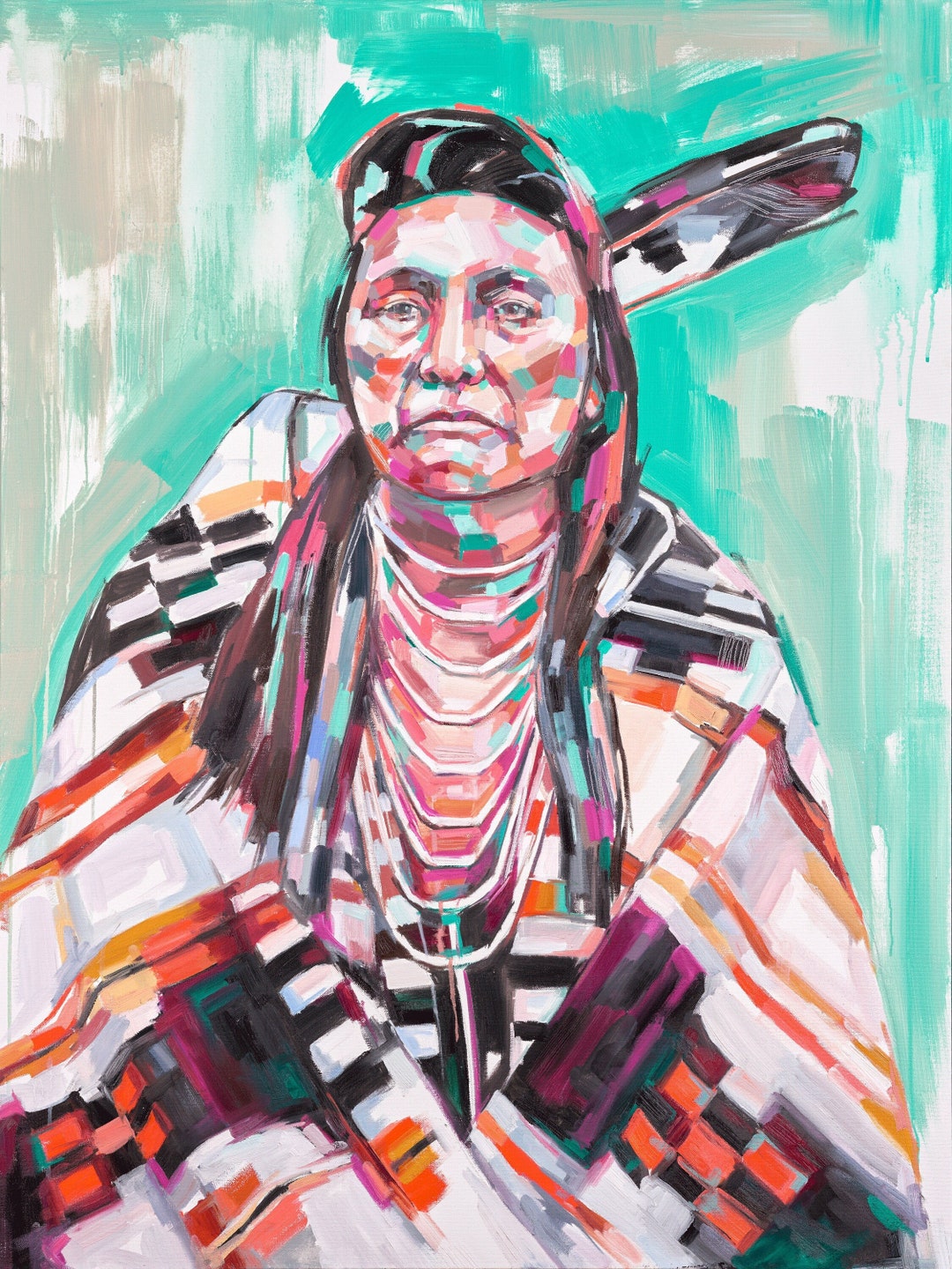 Chief Joseph - Archival Ink Print of Original Painting - Etsy