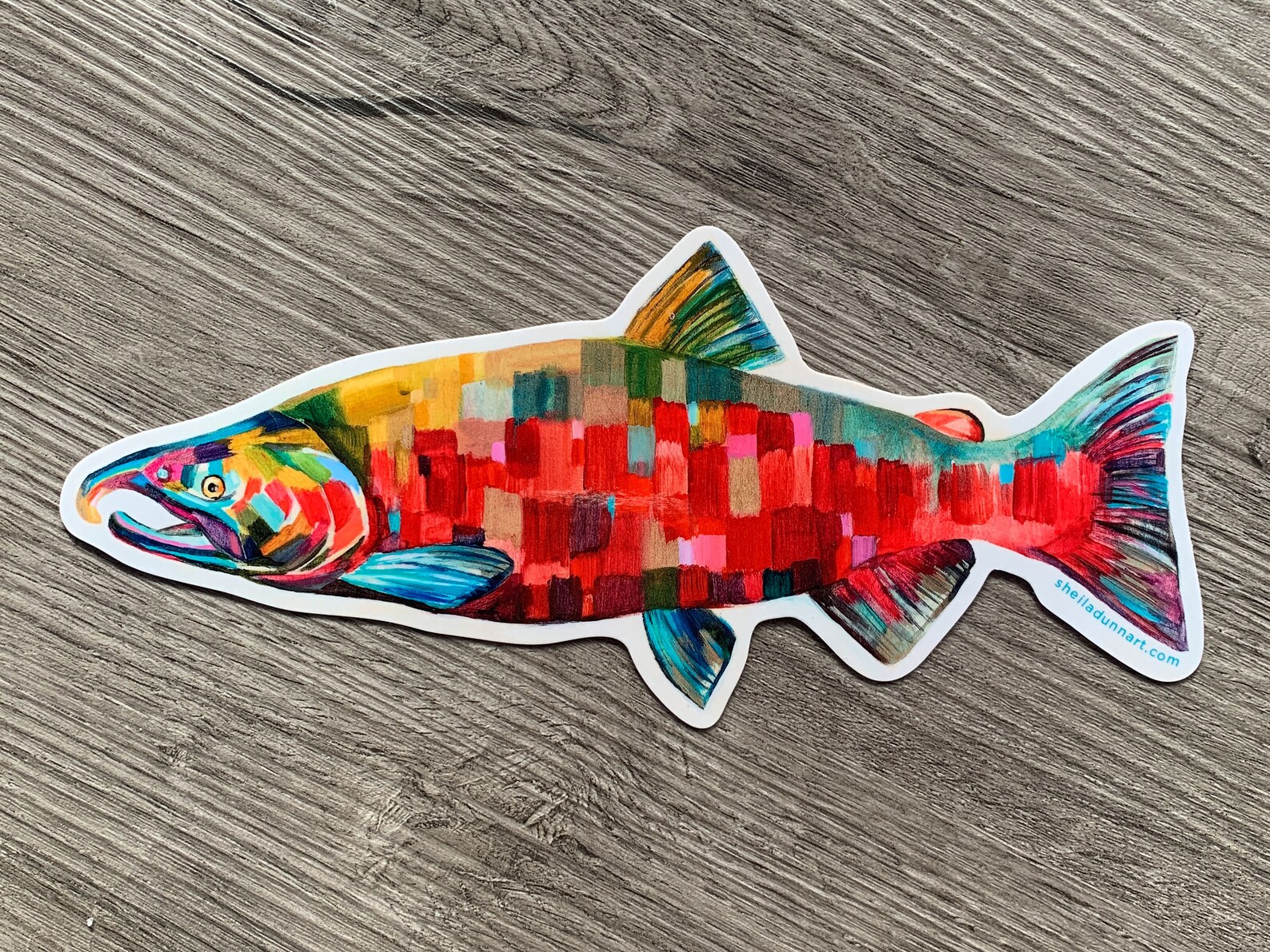 COHO SALMON Vinyl Sticker Fish Art | Etsy