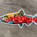 COHO SALMON Vinyl Sticker Fish Art | Etsy