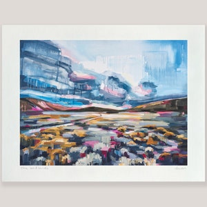 The Badlands - Archival Ink Print of Central Oregon Landscape Painting ...