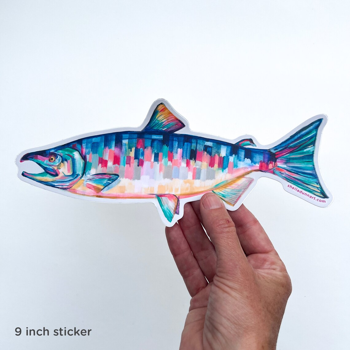 SOCKEYE SALMON 2, Vinyl Sticker, Fish Art - Etsy