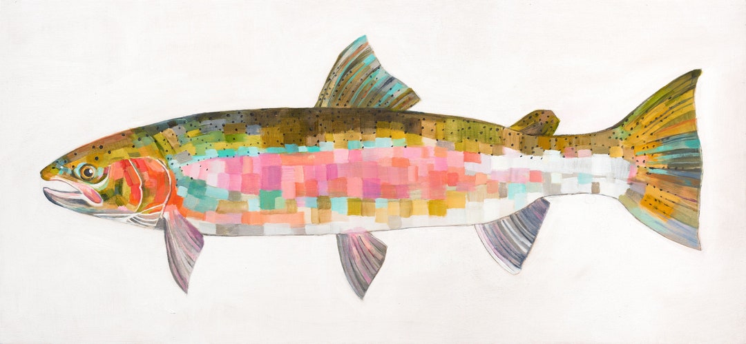 STEELHEAD TROUT Archival Print of Original Fish Painting - Etsy