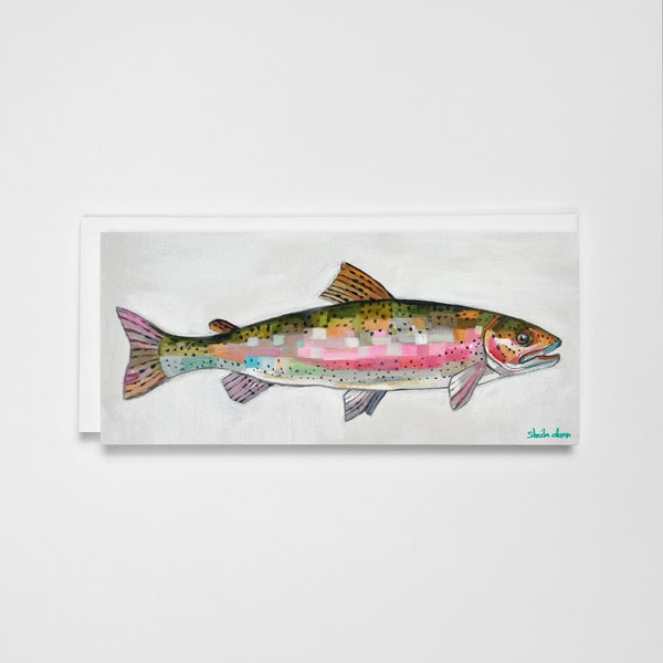 Trout Painting - Etsy