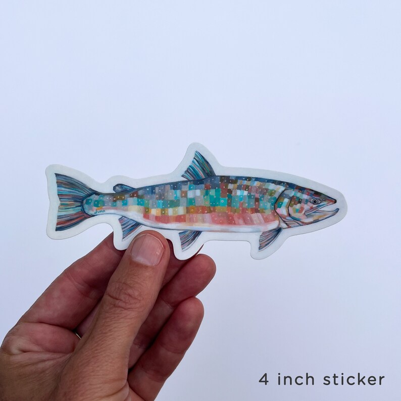 BULL TROUT Vinyl Sticker Fish Art Decal - Etsy