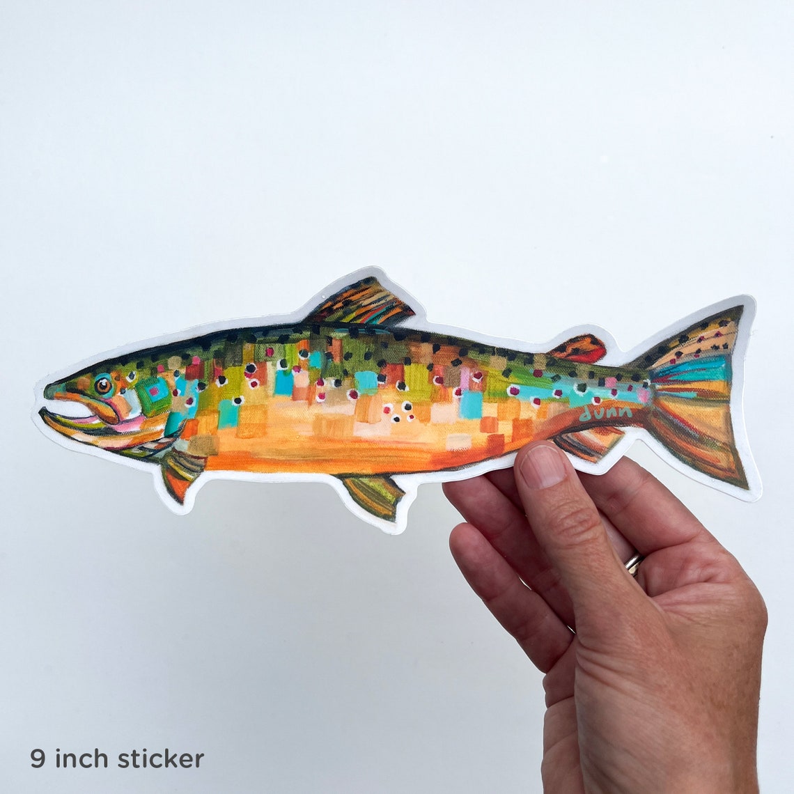 BROWN TROUT 2 Vinyl Sticker Fish Art Decal - Etsy