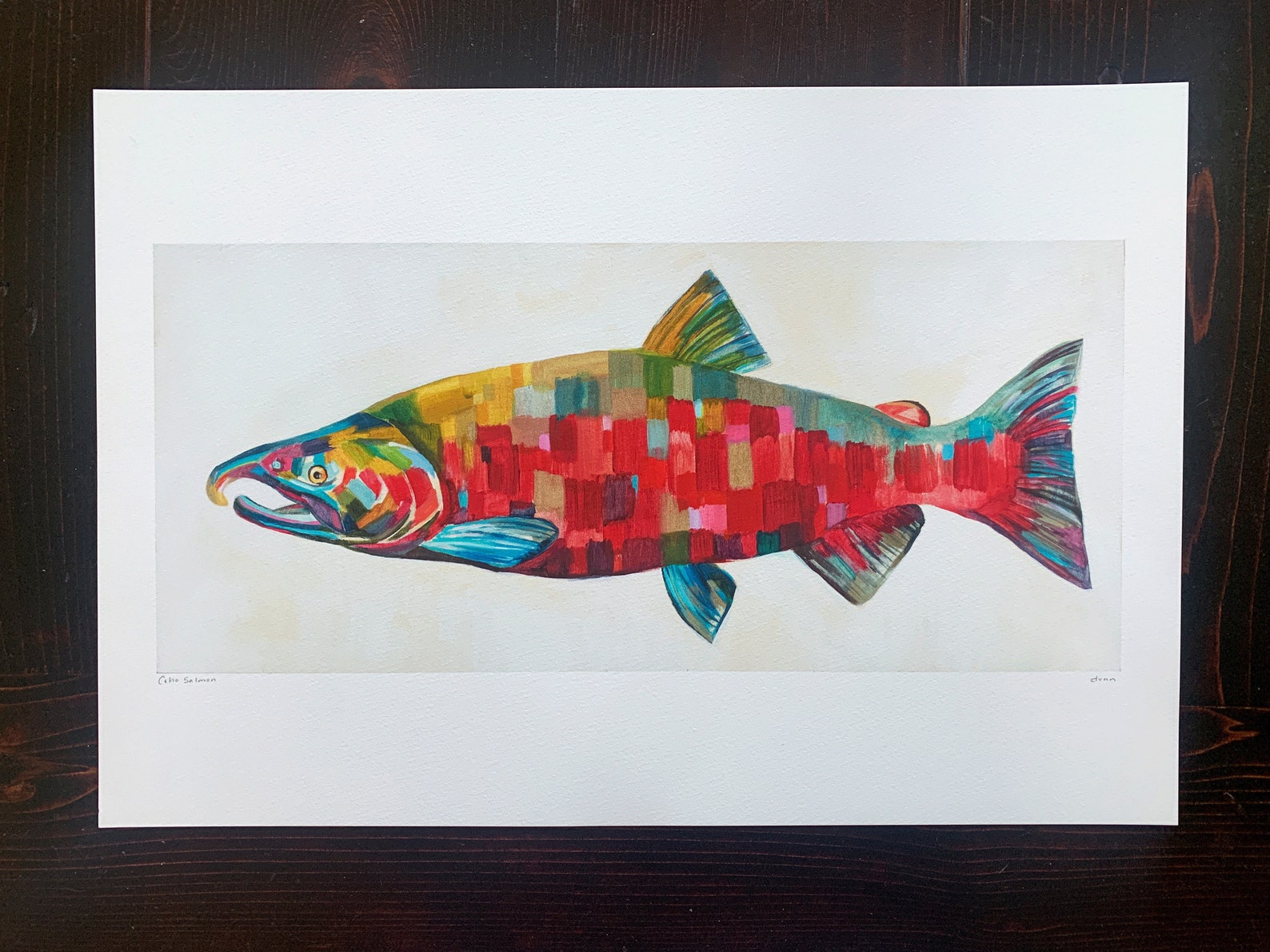 COHO SALMON Archival Print of Original Fish Painting | Etsy