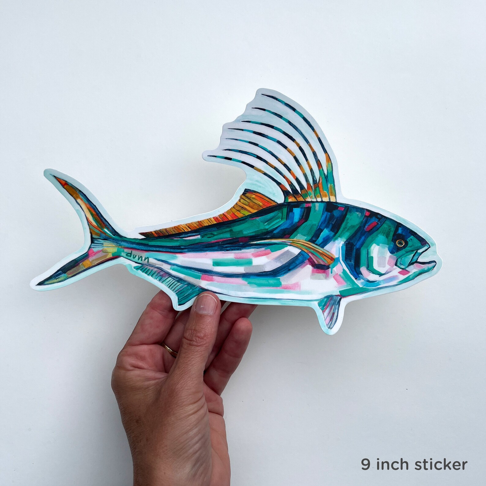 ROOSTER FISH Vinyl Sticker Fish Art Decal - Etsy