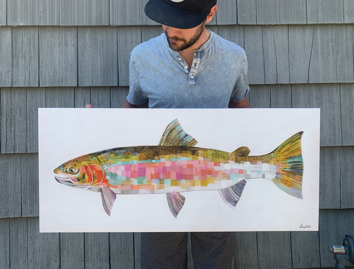 STEELHEAD TROUT Archival Print of Original Fish Painting - Etsy