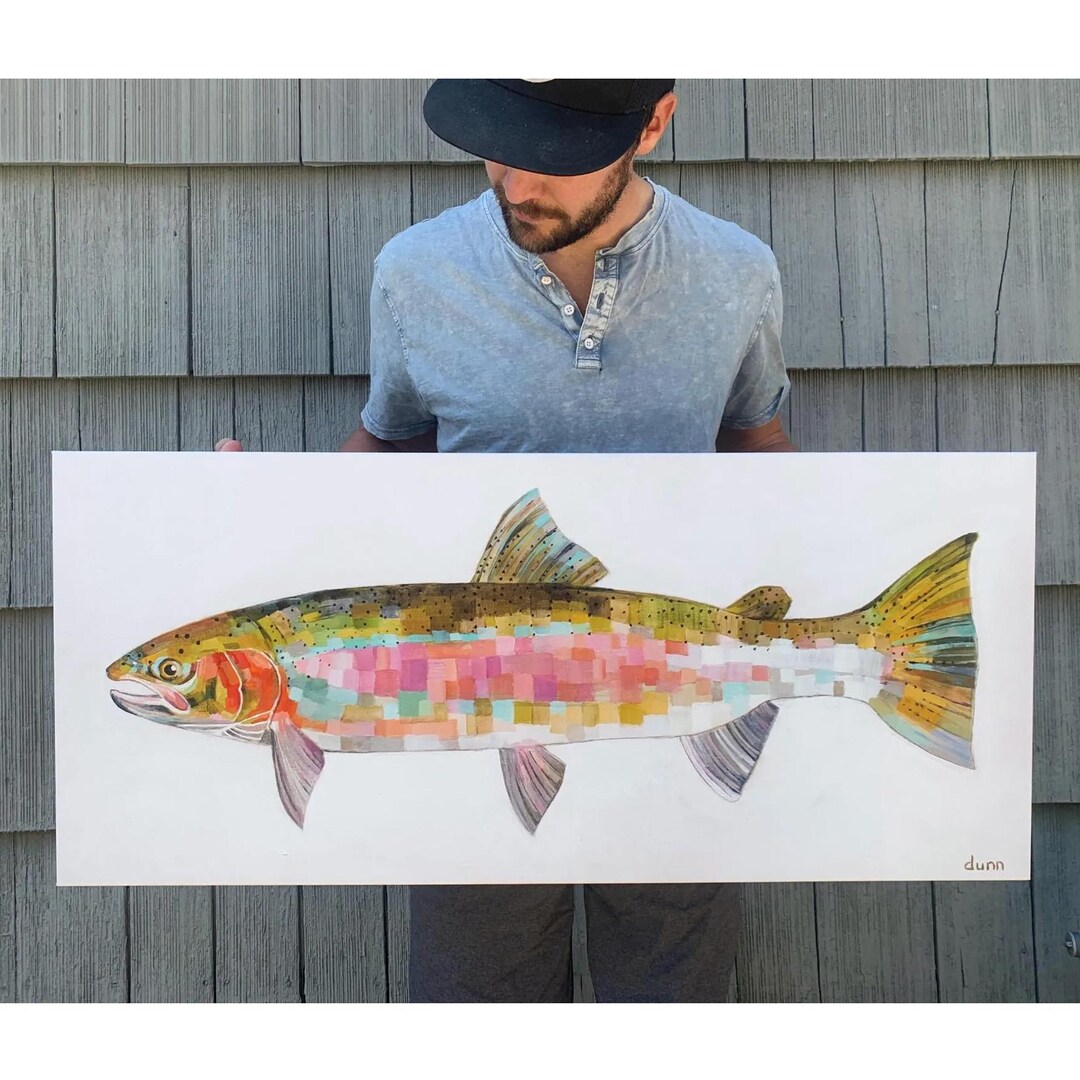 CANVAS WALL ART Steelhead Archival Ink Print, Ready to Hang, Gallery ...