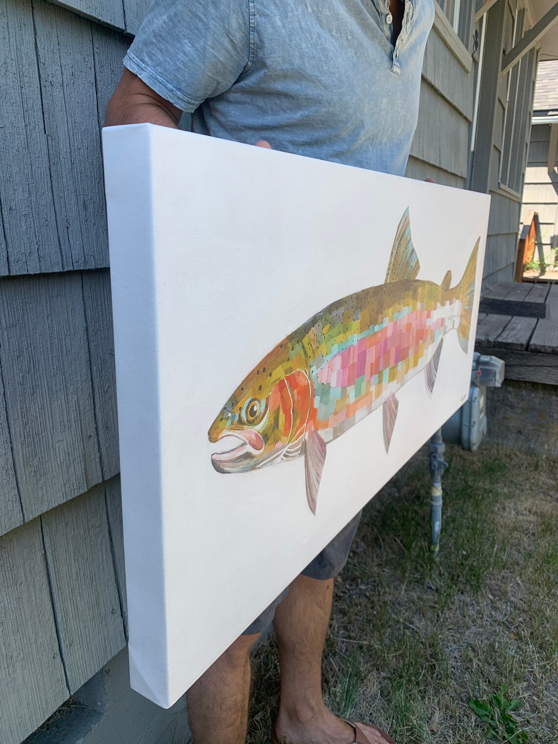 STEELHEAD TROUT Archival Print of Original Fish Painting - Etsy