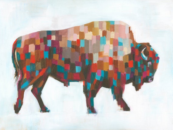 BISON Archival Ink Print of Original Painting Made for Bend - Etsy