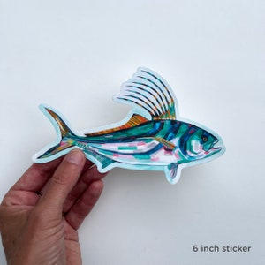 ROOSTER FISH, Vinyl Sticker, Fish Art, Decal - Etsy