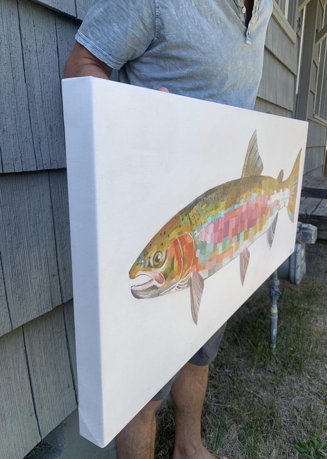 Steelhead - CANVAS WALL ART | Gallery Stretched Canvas | Sheila Dunn ...