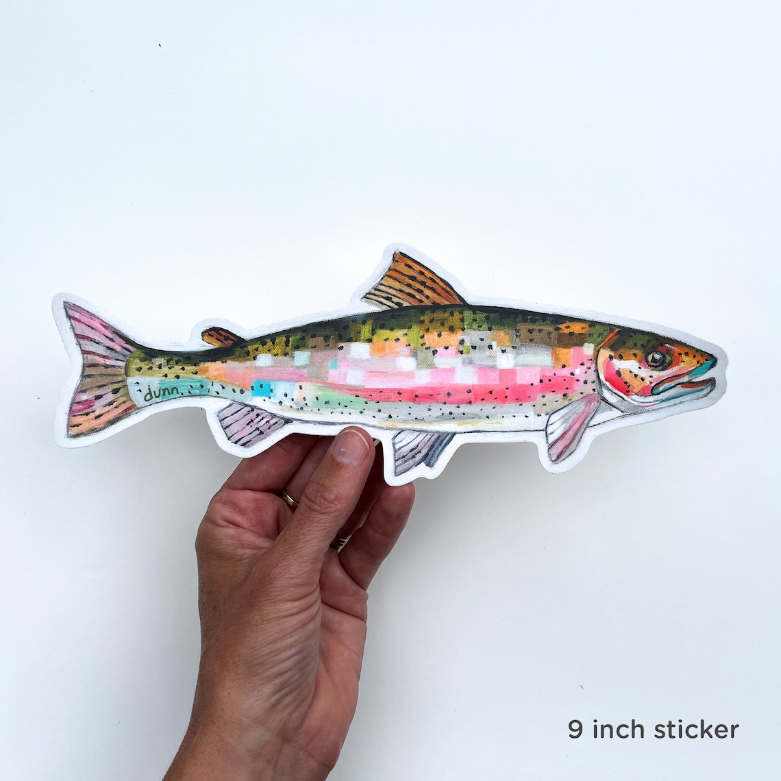 RAINBOW TROUT Vinyl Sticker Fish Art Decal - Etsy