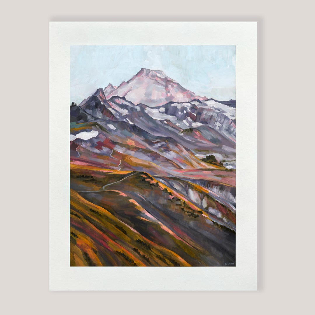 Mt. Baker - Archival Ink Print of Landscape Painting by Sheila Dunn ...