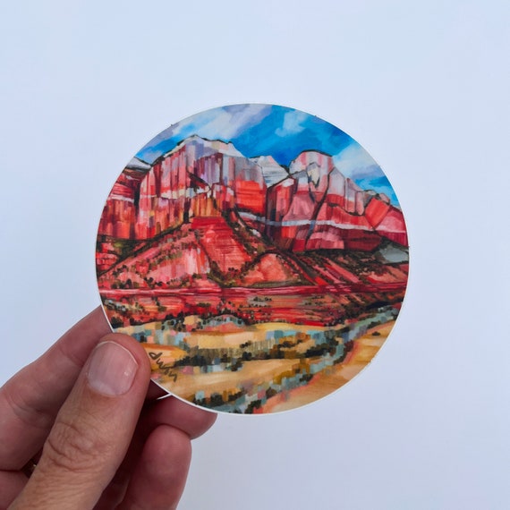 Zion National Park Vinyl Sticker Waterproof Decal - Etsy