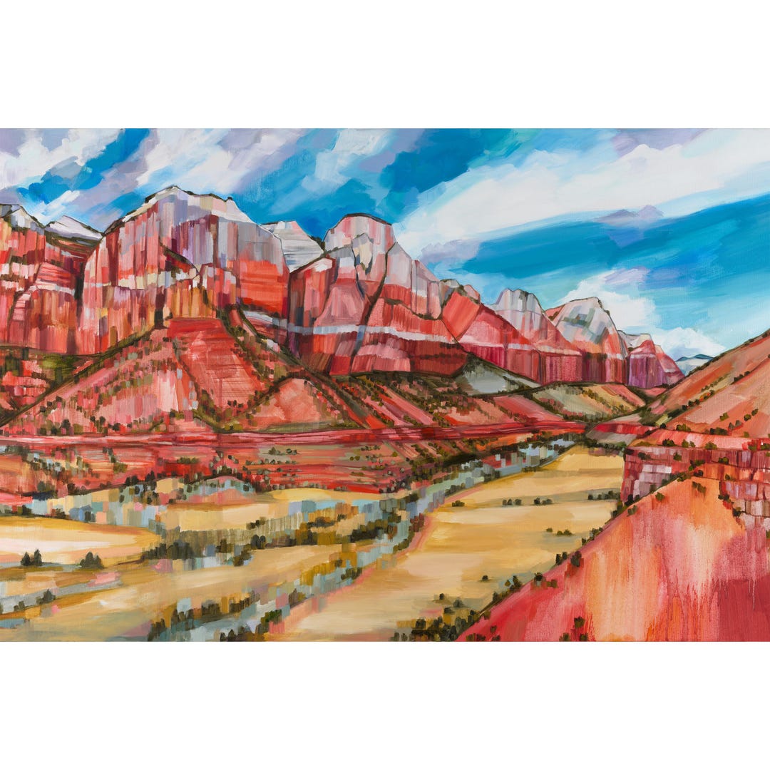 Zion - Archivtintedruck der Utah-Landschaft von Sheila Dunn Art ...